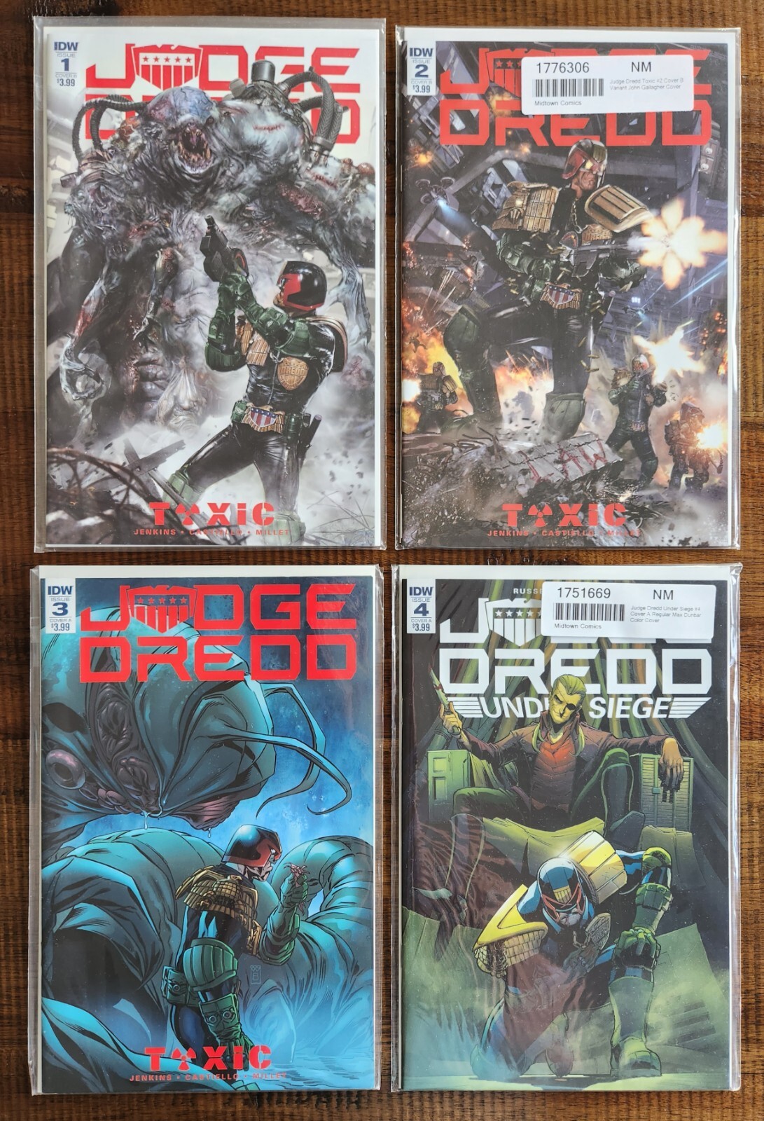 IDW Judge Dredd Issues #1 and #2 Cover B #3 and #4 Cover A | eBay