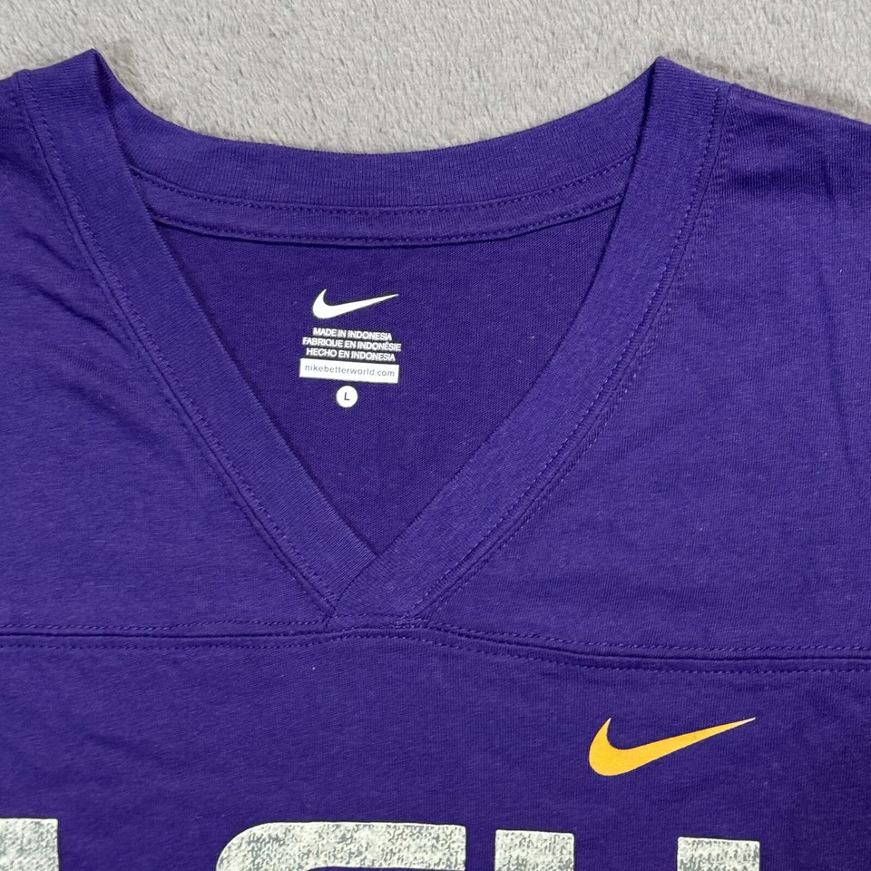 Louisiana State LSU Tigers Nike Athletic Vtg Youth Girls V Neck T Shirt ...