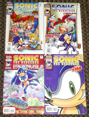 2005 ARCHIE SONIC THE HEDGEHOG 142 143 144 150 FN-VF/NM COMIC BOOK SEGA ...