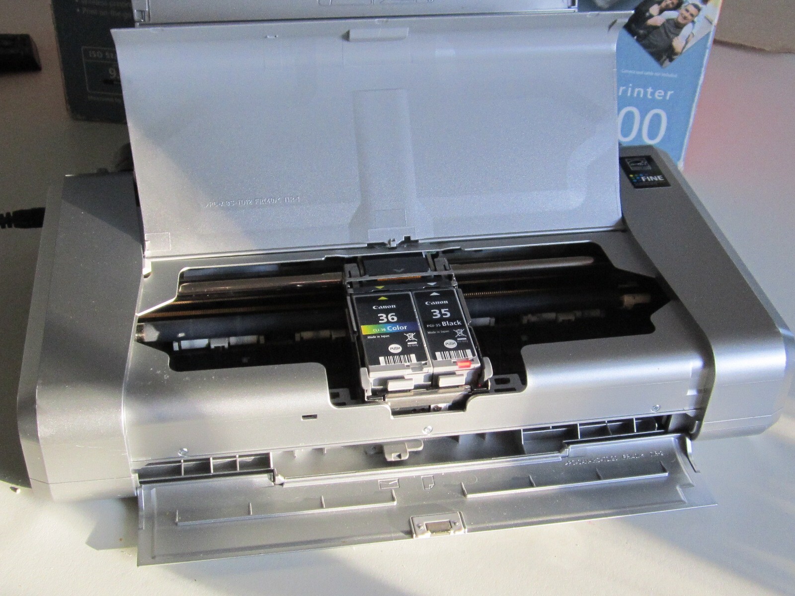 Canon Pixma Ip100 Inkjet Portable Photo Color Printer Wireless WORKS ...