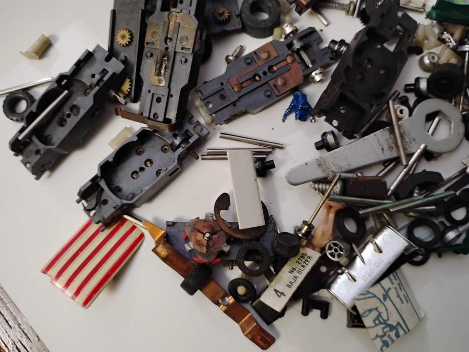 Vintage Aurora and Bachman Ho Slot Car Lot Bodies Chassis & Parts Junk ...