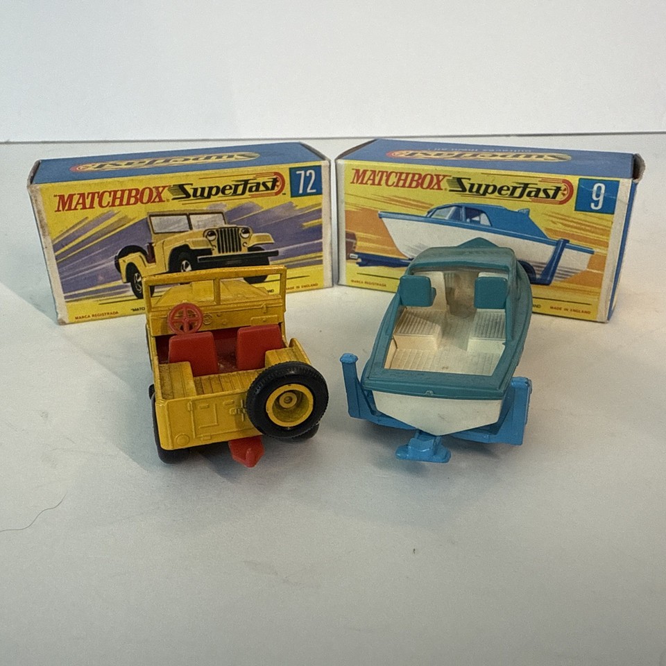 Matchbox Superfast #72 Standard Jeep & Matchbox Superfast #9 Cabin ...