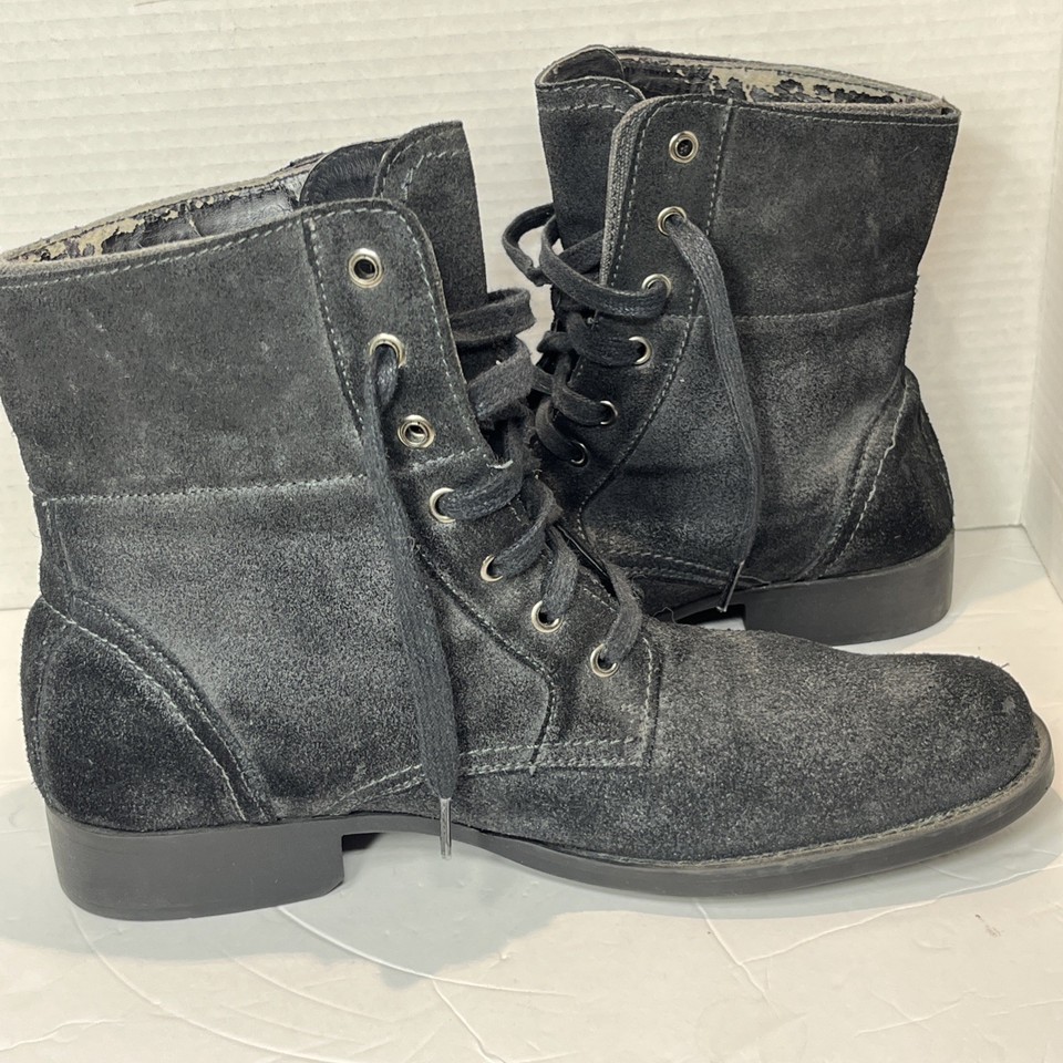 Mark Anthony Men's Black Suede Boots Size 9.5 Medium Width | eBay