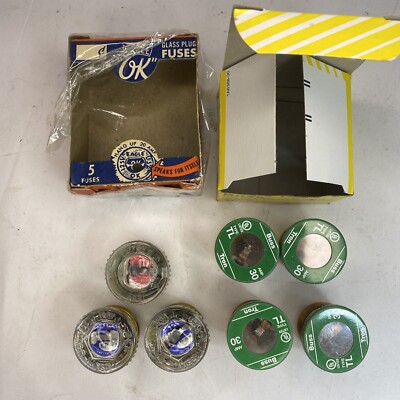 Lot Of 7 Fuses 3 Eagle Glass Plug Fuses 4 TL30 Buss Fuses | eBay