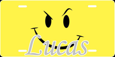 Engraved - Personalized Smirk License Plate - Auto Tag | eBay