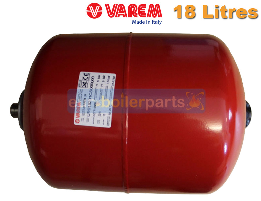 Varem Italy Central Heating Expansion Vessel Red 8 12 18 25 35 50 ...