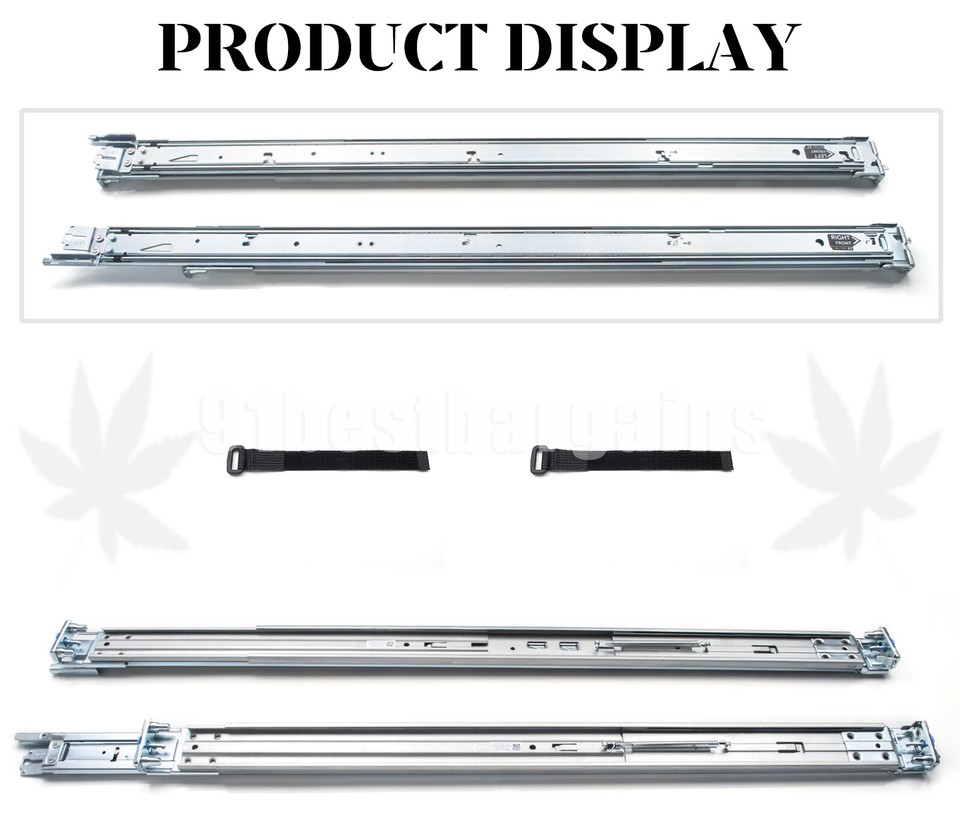 Dell Poweredge R320 R420 R430 R620 R630 R640 1U Sliding Ready Rails II ...