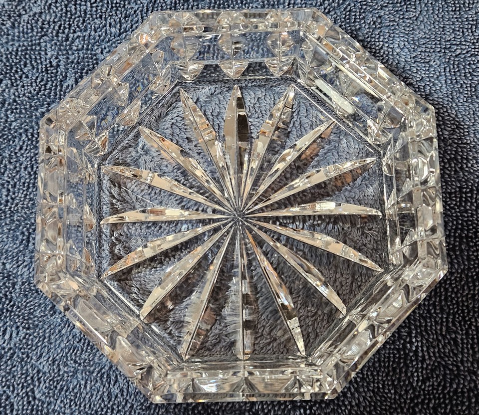 VTG Waterford Crystal Octagon Candy Dish Squared Sides 5 1/2" ~WAS $15 ...