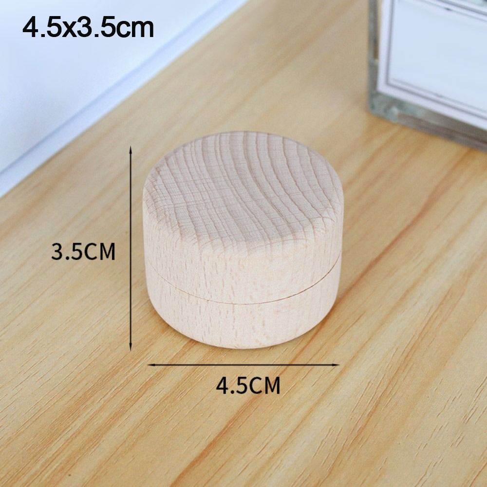 Handmade Wooden Box Round Storage Box Decorative Jewelry Box Gift ...