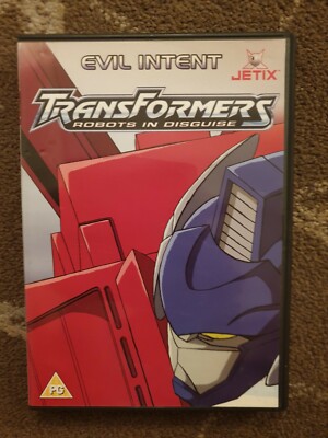 TRANSFORMERS ROBOTS IN DISGUISE EVIL INTENT DVD 3 EPISODES CARTOON ...