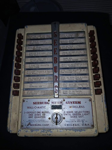 Vintage 1946-1948 Seeburg Wireless- Wall-o-matic jukebox Selector W6 ...