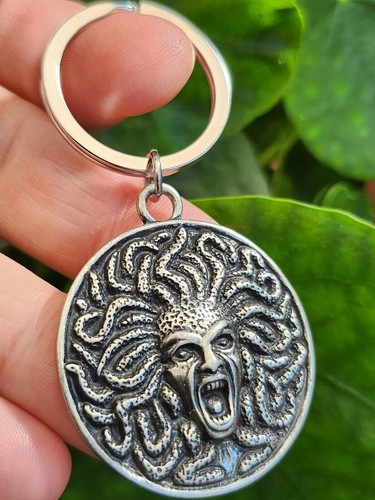 Medusa Keyring Goddess Curse Queen of Protection Greek Gorgon Keyring ...