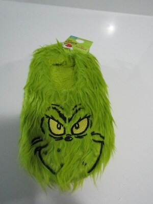PRIMARK GRINCH FOOTLET SLIPPER SOCKS FLUFFY FOOTSIES COSY SIZE 6 - 8 ...