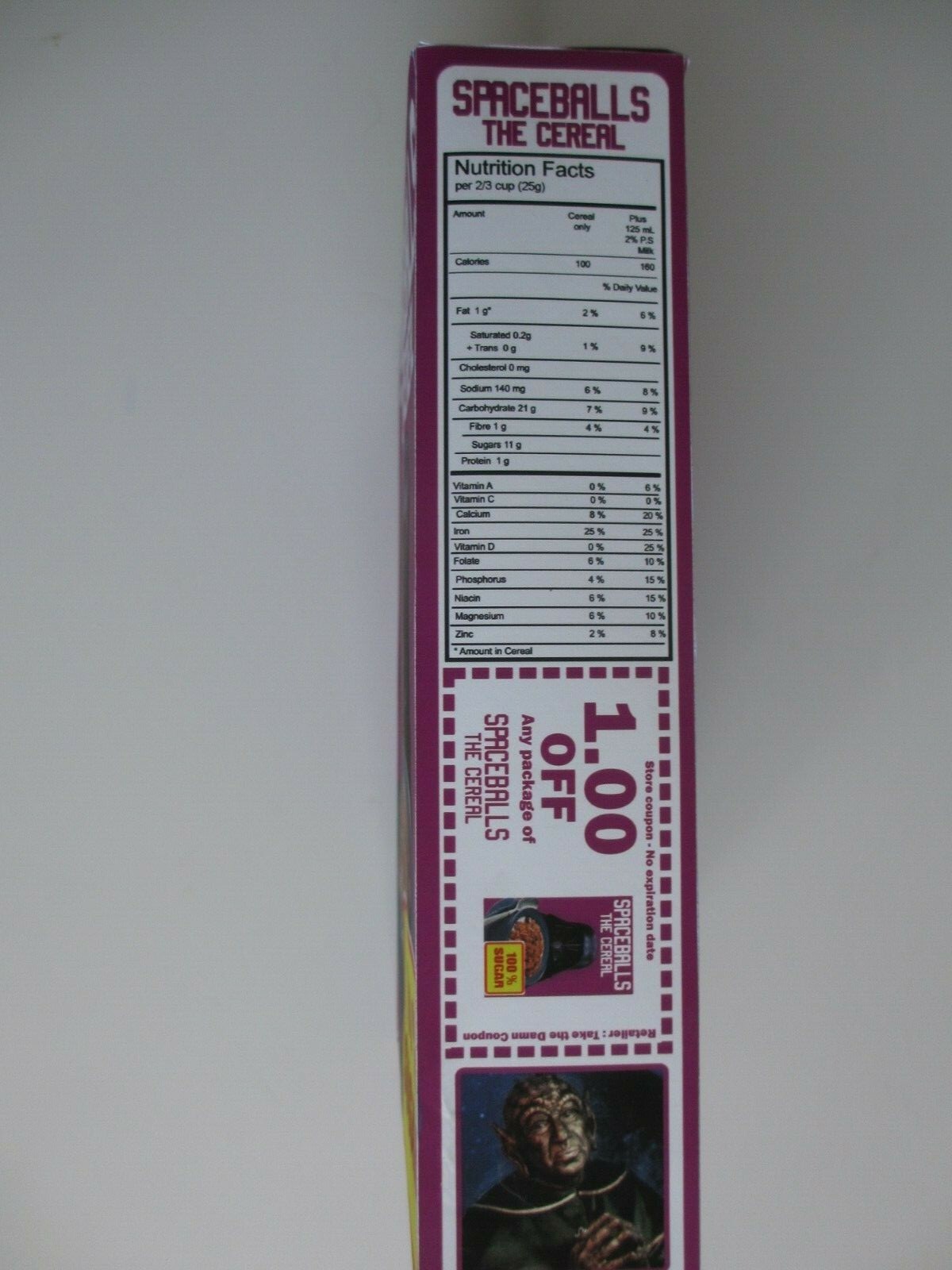 MEL BROOKS SIGNED SPACEBALLS THE CEREAL BOX PRO REPLICA DC/COA (RARE ...