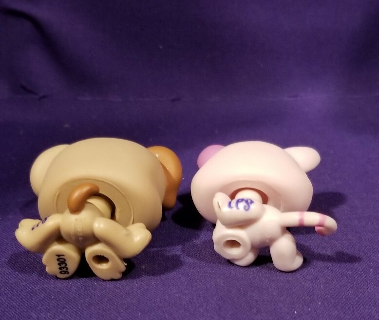 Authentic Littlest Pet Shop LPS #1481 Winky Kitten Cat #1482 Brown ...