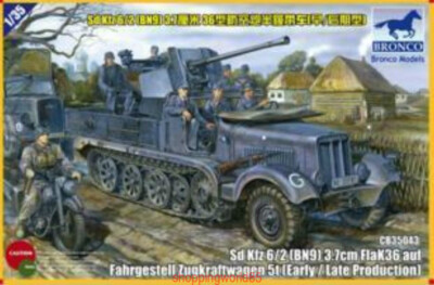Bronco 1/35 35043 Sd.kfz 6/2(BN9) 3.7cm Flak36 | eBay UK