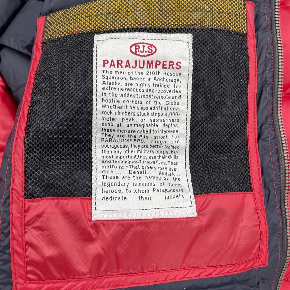 Parajumpers Sheen Down Puffer Jacket Womens 2XL Red Hooded | eBay