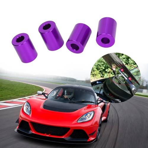 ・Purple Car Aluminum Alloy Engine Hood Ventilation Spacer Riser For 6mm ...