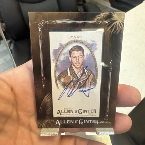 2017 Topps Allen and Ginter Mini Autograph #MA-NJ Nick Jonas | eBay