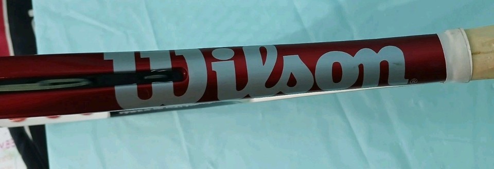 Wilson NCODE N5 Oversize Red White Tennis Racket Racquet 4 1/4" Grip W ...