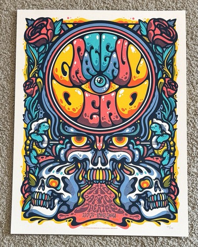 Drew Millward Grateful Dead Capital Theater 11/7/1970 Poster Art Print ...
