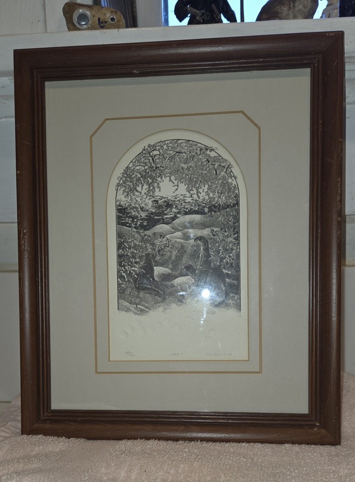 ERIC BEALER(1960-2018) “NEXT” WOODCUT PRINT 339/400 SIGNED 1994 | eBay