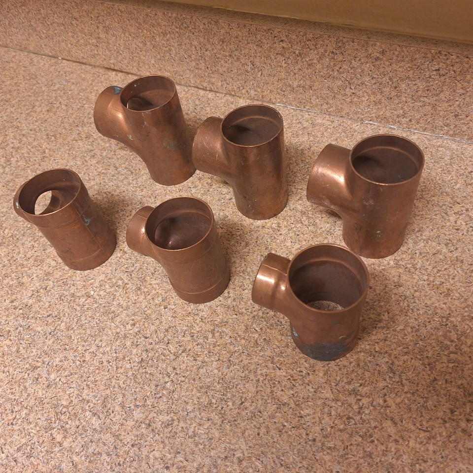lot of 2" DWV copper fittings 90 45 TEE Fip and couplings 26 pcs | eBay