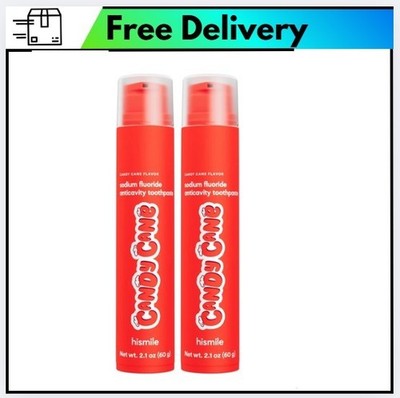 [2] HISMILE Toothpaste Candy Cane Flavor (60g/2.1oz) New/Sealed Exp 8 ...