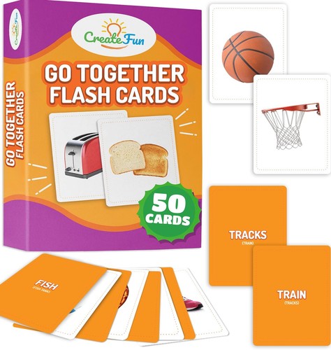 Go Together Flash Cards for Kids & Adults – 50 Realistic Matching ...