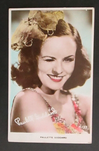 Paulette Goddard Movie Actress Postcard | eBay