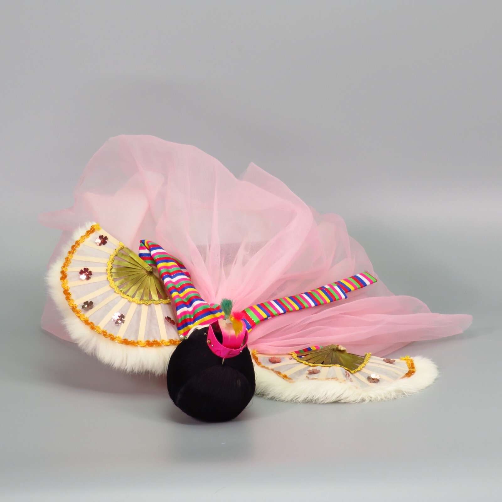 Vintage Big Eye Doll Geisha Fan Dancer Japan Bradley Stockinette Cloth ...