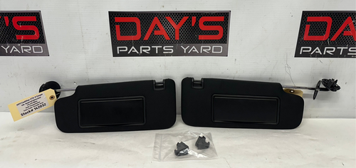 2011 Cadillac CTS-V Coupe Black RH & LH Sunvisor Sun Visor Set w/ Clips ...