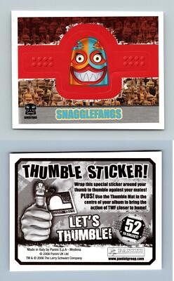Snagglefangs - Thumb Wrestling Federation 2008 Panini Thumble Sticker ...