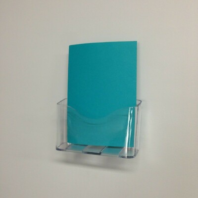 Wall Mounted Plastic A4 Brochure Holder Display Modular Mount free ...