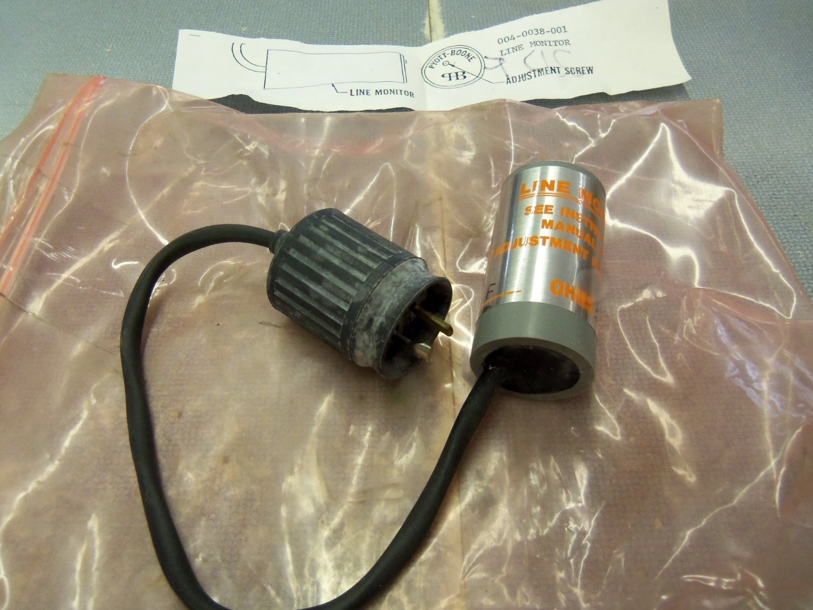 PYOTT BOONE Model 212 212F 200K Ohms Line Monitor MSHA OK NEW FREE Ship ...