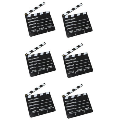 6 Pack New Hollywood Clapboard Clapper Clap Board Movie Sign Director ...