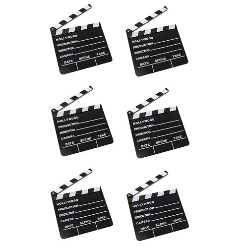 6 Pack New Hollywood Clapboard Clapper Clap Board Movie Sign Director ...