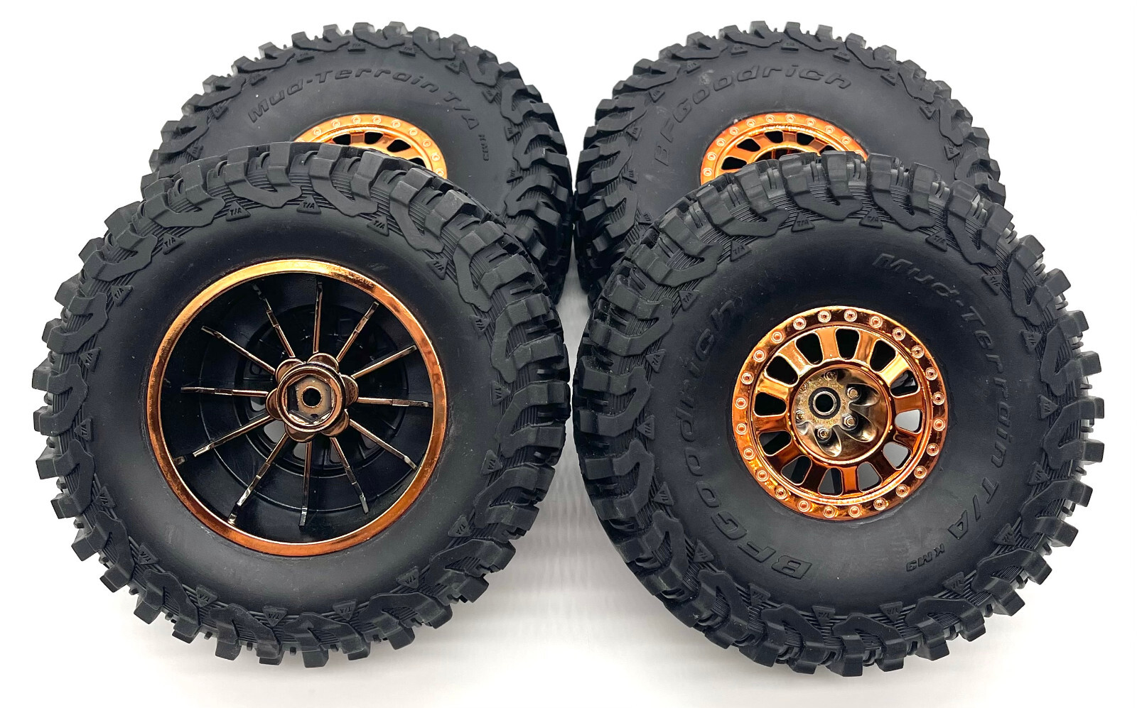 Losi LASERNUT U4 - Wheels & Tires (2.2 Copper Wheels with BFG Tire ...