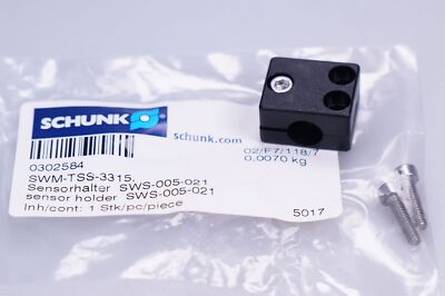 SCHUNK 0302584 SWM-TSS-3315, Sensorhalter SWS-005-021 OVP, NEU . | eBay