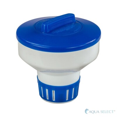 Aqua Select Swimming Pool Floating Chlorinator Hold 3 lb of 3" Chlorine ...