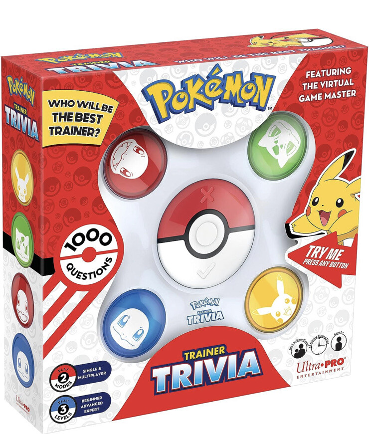 Pokemon Trainer Trivia Toy Featuring The Virtual Game Master 2 Modes ...