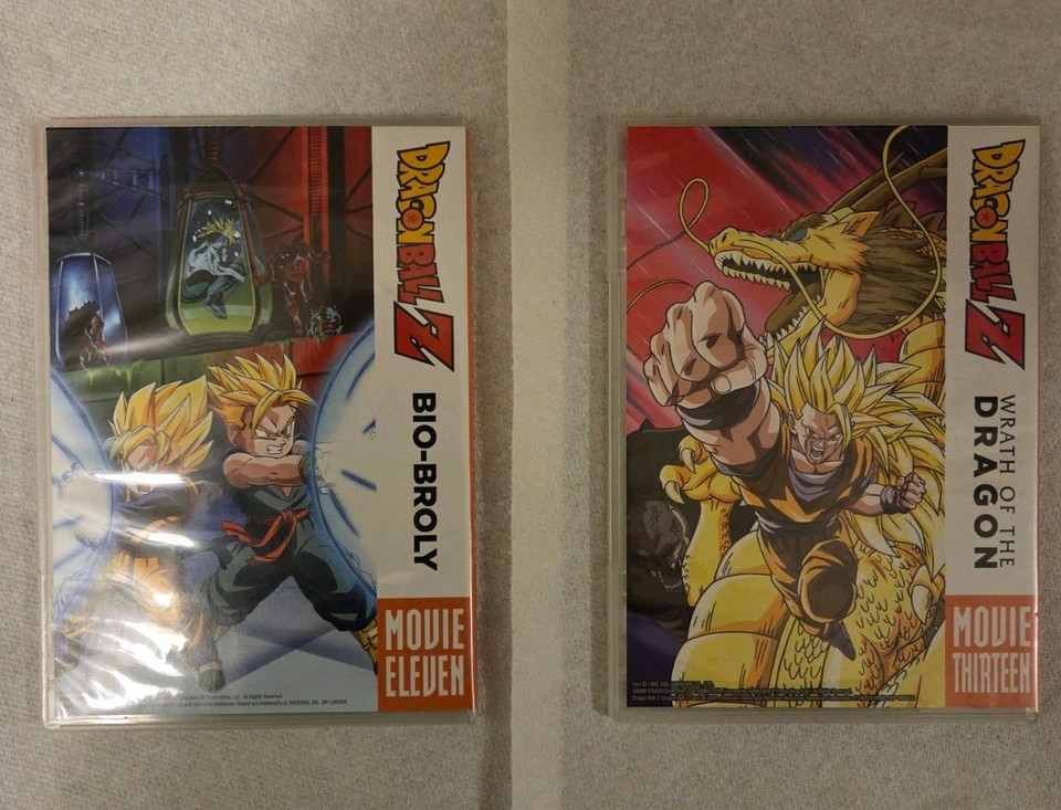 Dragon Ball Z Movie Collection 10, 11, 12, 13 Broly 2nd, Bio Broly ...