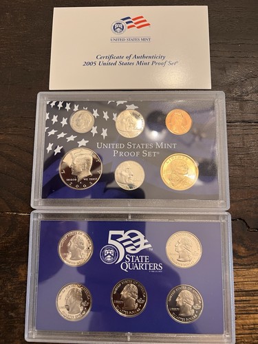 2005 US Mint Proof Set With COA - 3 Complete Sets | eBay
