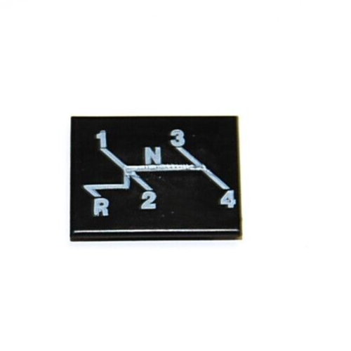 Dashboard Shifter Pattern Plate Fits Volkswagen Super Beetle 1973-1979 ...