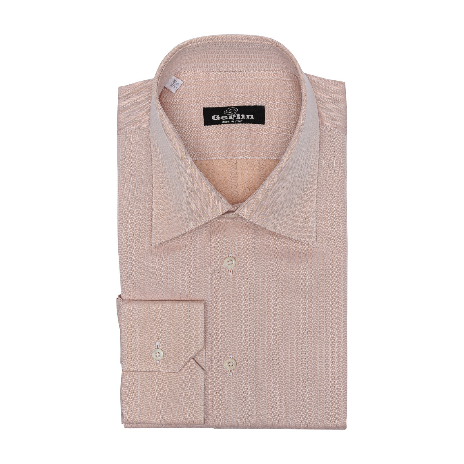 690$ LUXURY GERLIN Shirt Light Peach ALUMO Cotton 1G ZILLI | eBay