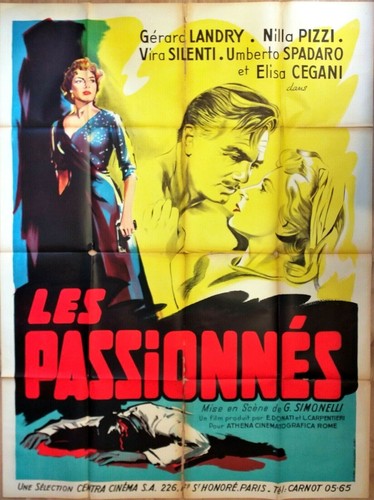 Affiche cinéma LES PASSIONNES Giorgio Simonelli Gérad Landry 120 x 160 ...