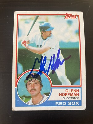 1983 Topps #108 Glenn Hoffman Boston Red Sox Signed Card Autographed | eBay