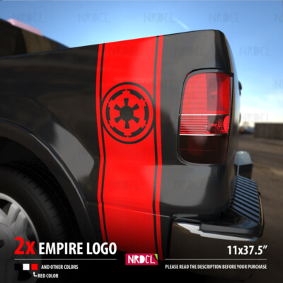2x EMPIRE LOGO STRIPES FENDER SET Dark Side Car Vinyl Sticker Decal | eBay