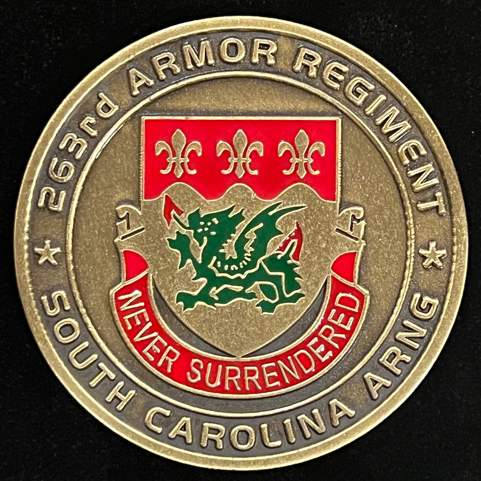 263rd Armor Regiment South Carolina National Guard Challenge Coin | eBay