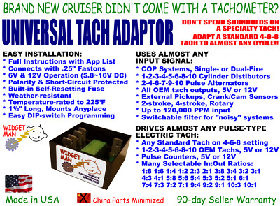 Universal Tach Adapter / Converter, COP-1-2-3-4-5-6-8-10 cyl to any 4-6 ...